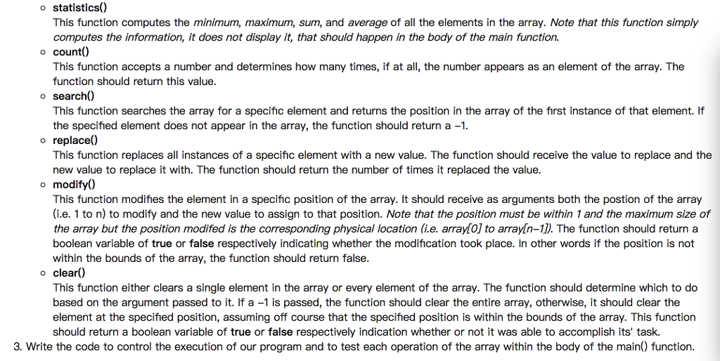 Solved objective: To show our understanding of arrays, | Chegg.com