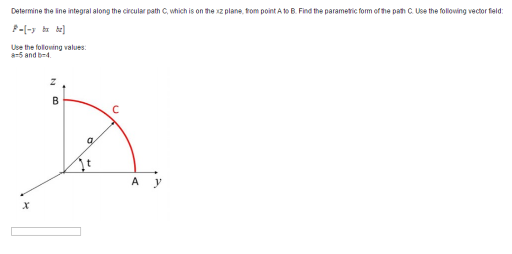 Solved Determine the line integral along the circular path | Chegg.com