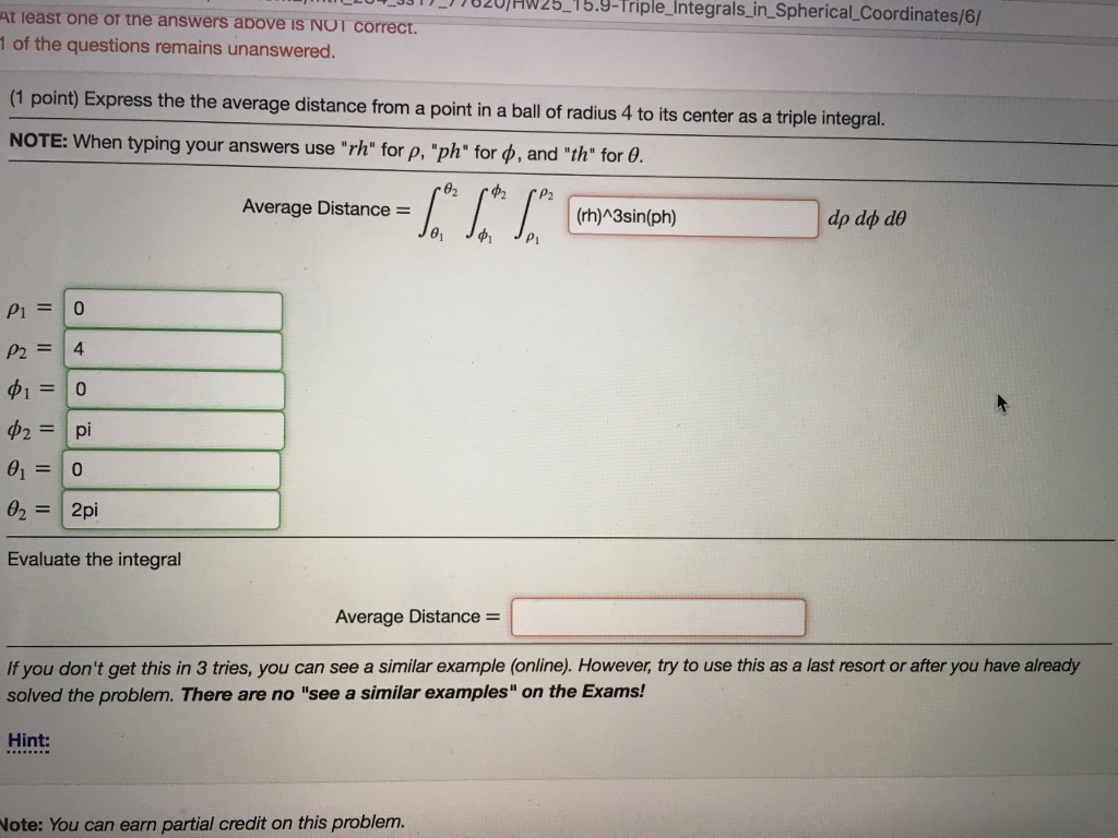 Solved Express the the average distance from a point in a | Chegg.com