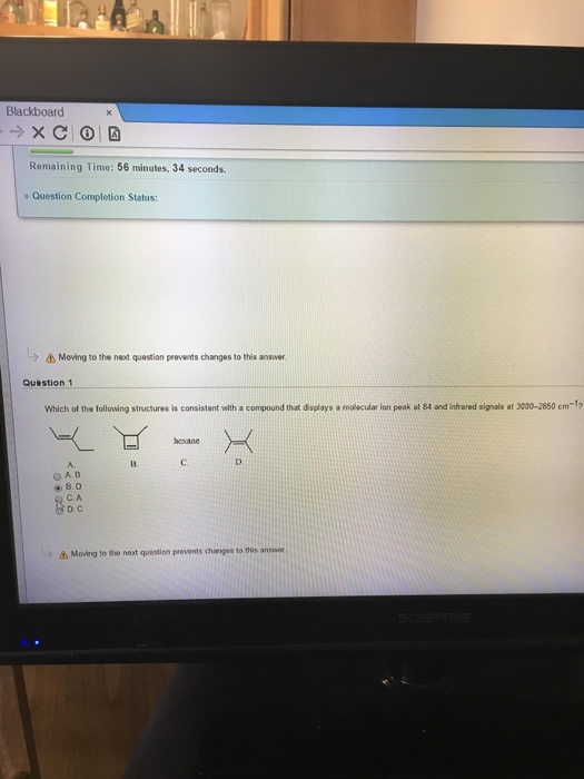Solved Which of the following structures is consistent with | Chegg.com