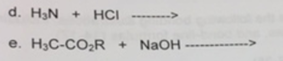 Solved H_3N + HCl rightarrow H_3C-CO_2R = NaOH rightarrow | Chegg.com
