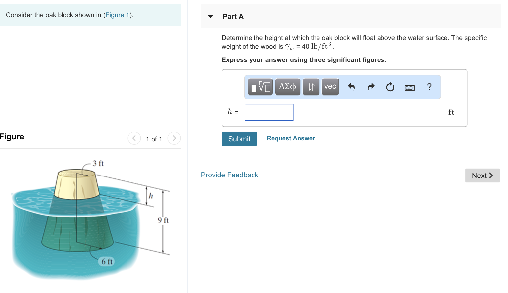 Solved Consider the oak block shown in (Figure 1) Part A | Chegg.com