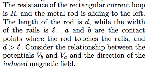 Solved The resistance of the rectangular current loop is R, | Chegg.com
