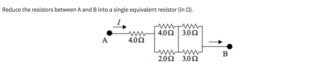 Solved Reduce the resistors between A and B into a single | Chegg.com