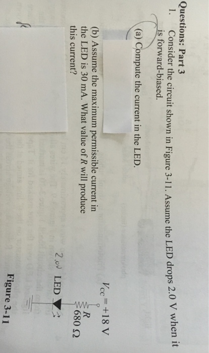 Solved Consider the circuit shown in Figure 3-11. Assume the | Chegg.com