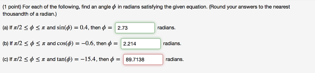 Solved For each of the following, find an angle phi in | Chegg.com