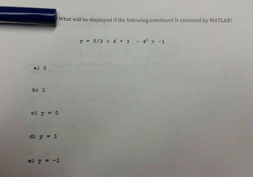 Solved What will be displayed if the following command is | Chegg.com