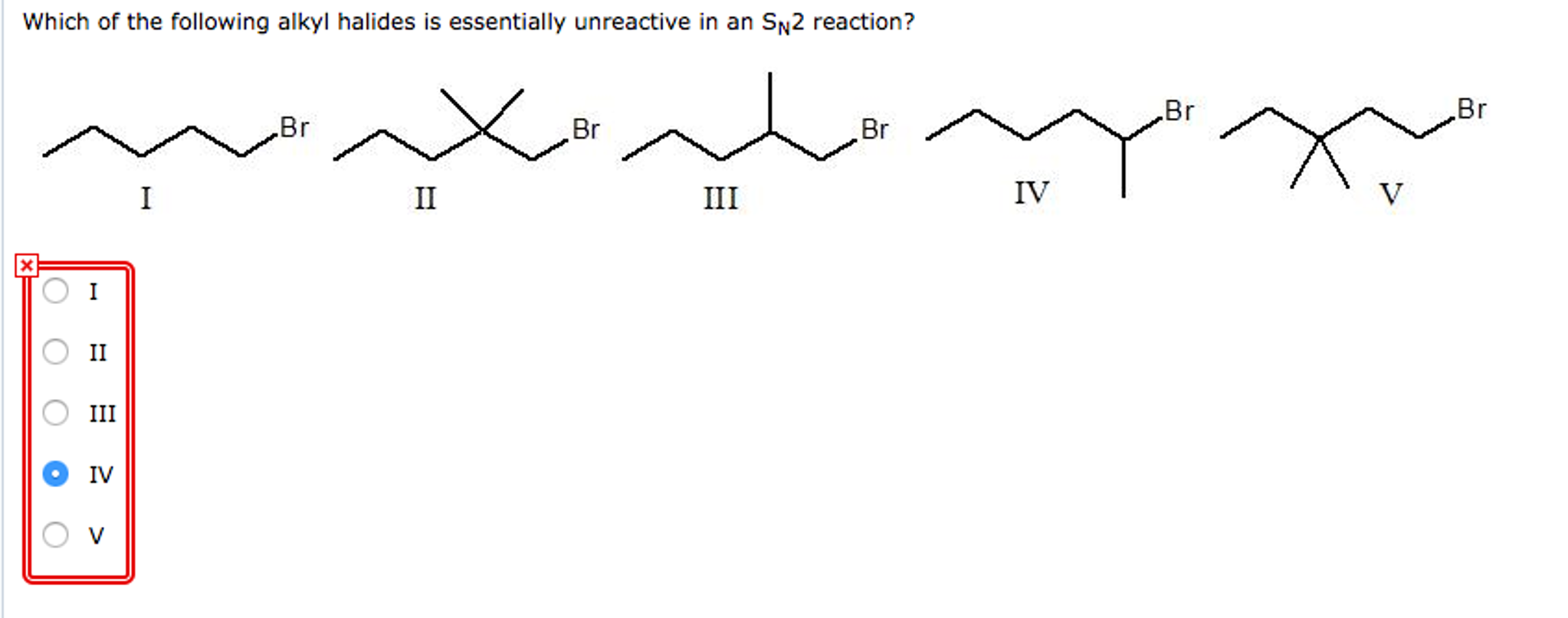Solved Which of the following alkyl halides is essentially | Chegg.com