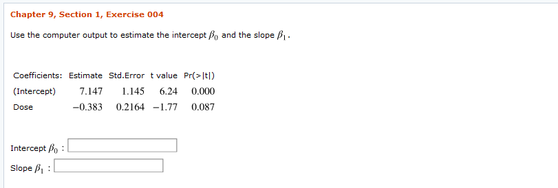 Solved Chapter 9, Section 1, Exercise 002 Use the computer | Chegg.com