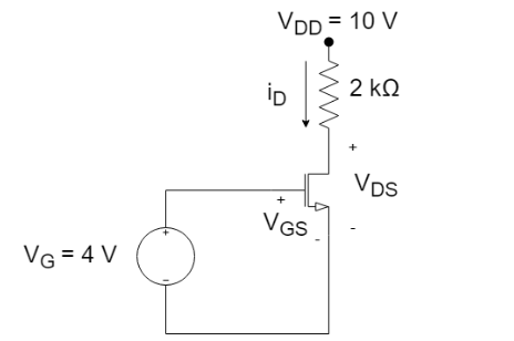 Solved Given the NMOS schematic below, determine what | Chegg.com