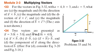 Solved Module 3-3 Multiplying Vectors 33 For the vectors in | Chegg.com