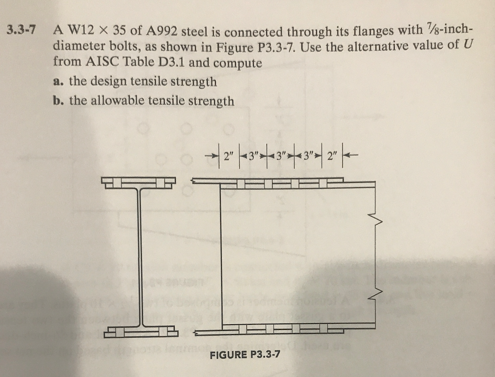Solved A W12x35 of A992 steel is connected through its | Chegg.com