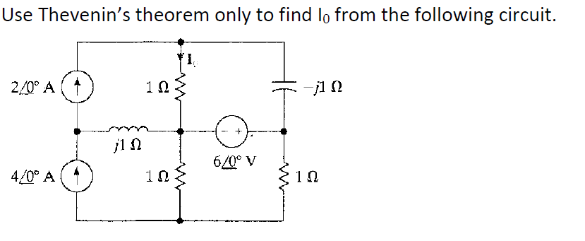 Solved Use the source transformation only to find lo in the | Chegg.com