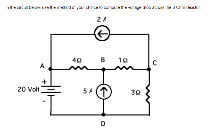 Solved In the circuit below, use the method of your choice | Chegg.com
