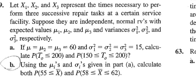 Solved Let X_1, X_2, and X_3 represent the times necessary | Chegg.com Solved Let X_1, X_2, and X_3 represent the times necessary | Chegg.com