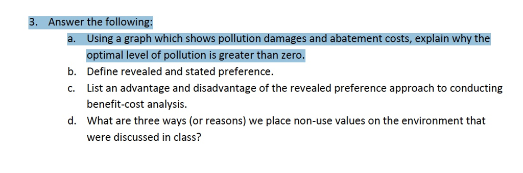 Solved 3. Answer the following: a. Using a graph which shows | Chegg.com