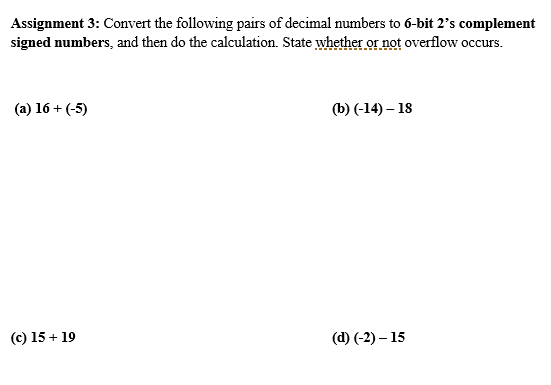 Solved Convert the following pairs of decimal numbers to | Chegg.com