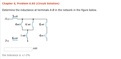 Solved Chapter 6, Problem 6.65 (Circuit Solution) Determine | Chegg.com