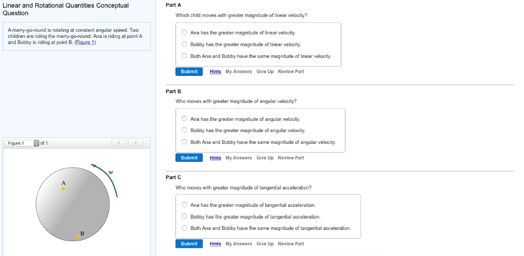 Solved Linear and Rotational Quantities Conceptual Question | Chegg.com