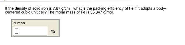 Solved If the density of solid iron is 7.87 g/cm^3, what is | Chegg.com