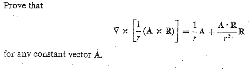 Solved Prove that for any constant vector A. | Chegg.com