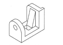 Solved using 3rd angle projection method draw front, top, | Chegg.com