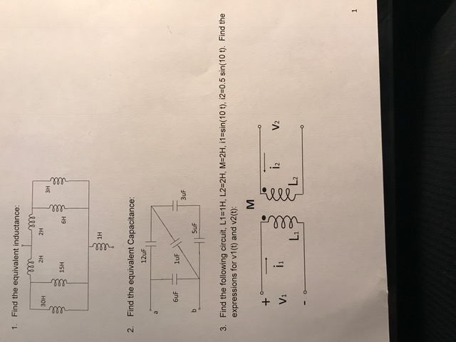 Solved Find The Equivalent Inductance Find The Equivalent Chegg