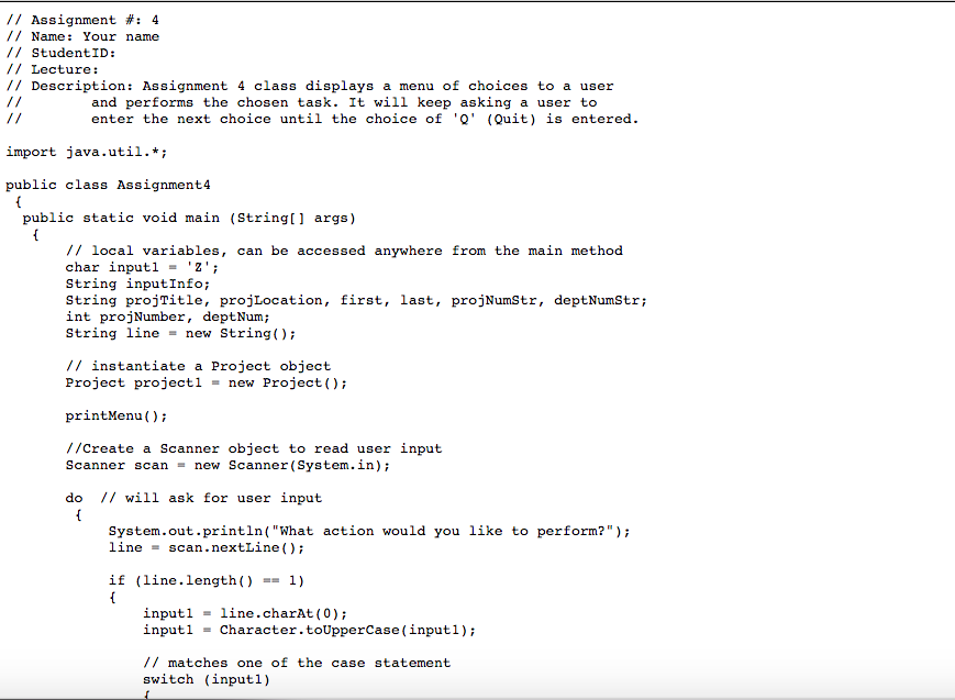 Solved // Assignment #: 4 // Name: Your name // StudentID: | Chegg.com