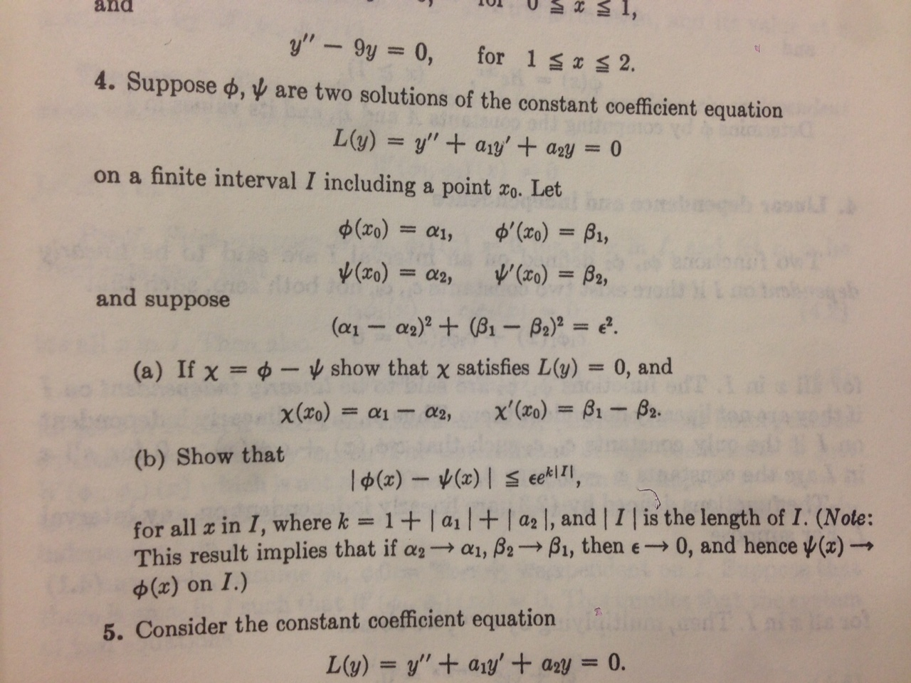 Solved Suppose are two solution of the constant coefficient | Chegg.com