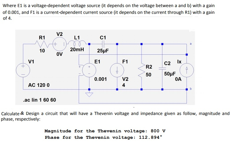 Solved Where E1 is a voltage-dependent voltage source (it | Chegg.com