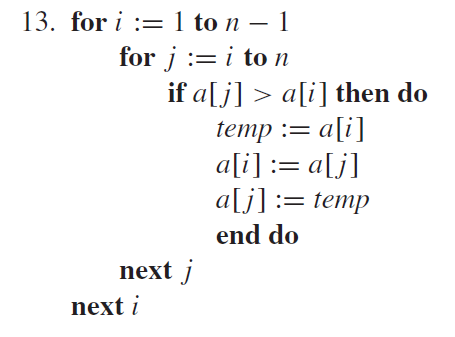 Solved For each of the algorithm segments in 6–19, assume | Chegg.com