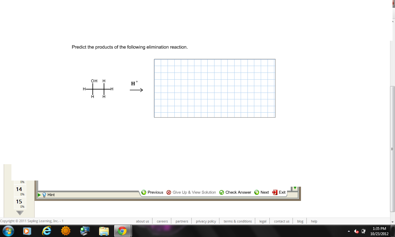 Predict the products of the following elimination | Chegg.com