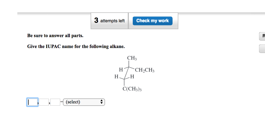 Solved 3 attempts left Check my work Be sure to answer all | Chegg.com