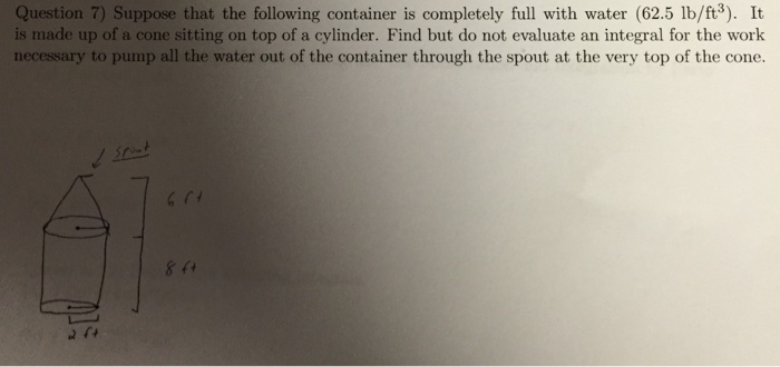 Solved Question 7) Suppose that the following container is | Chegg.com