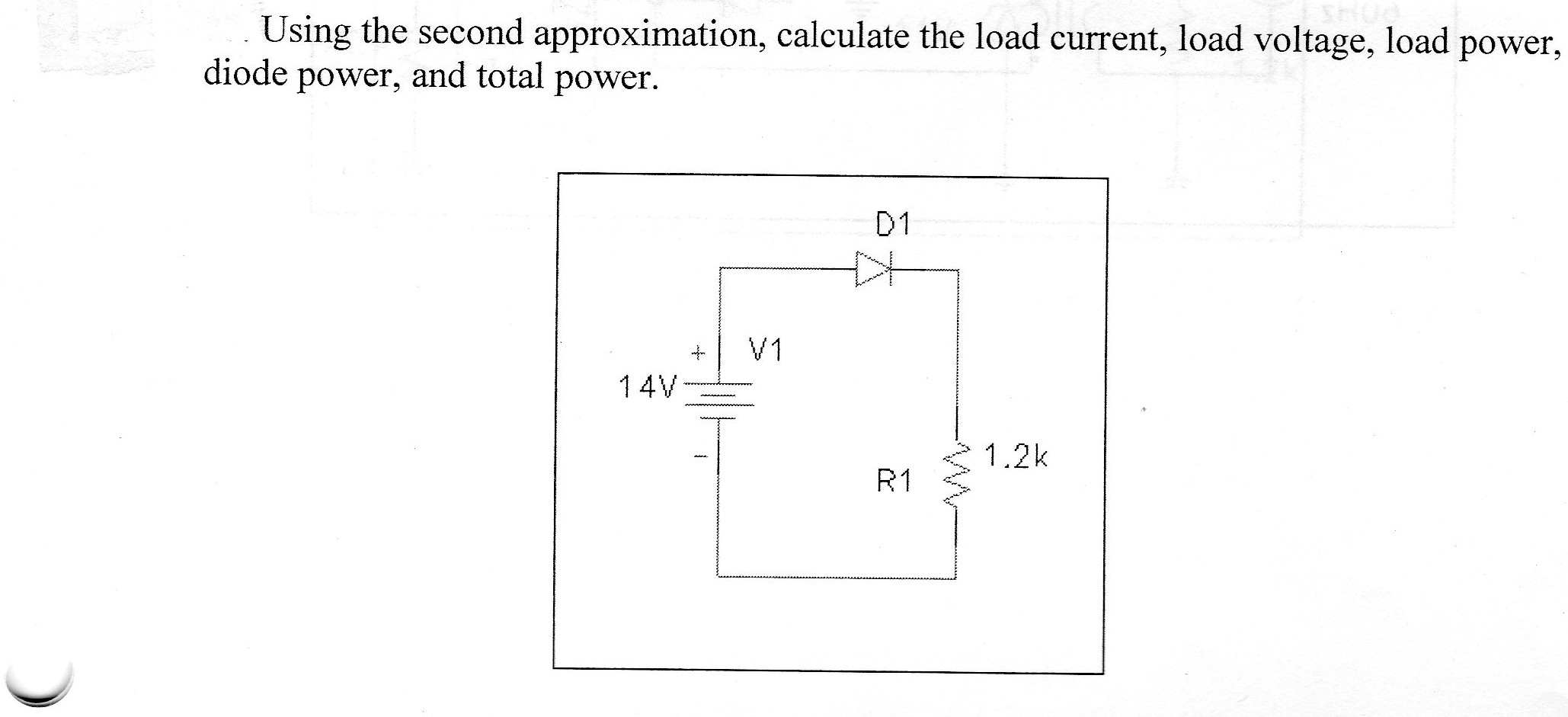 Solved Using The Second Approximation Calculate The Load 0216