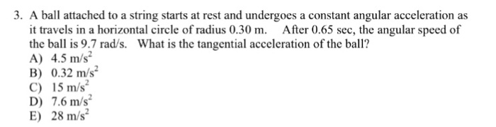Solved 3. A ball attached to a string starts at rest and | Chegg.com