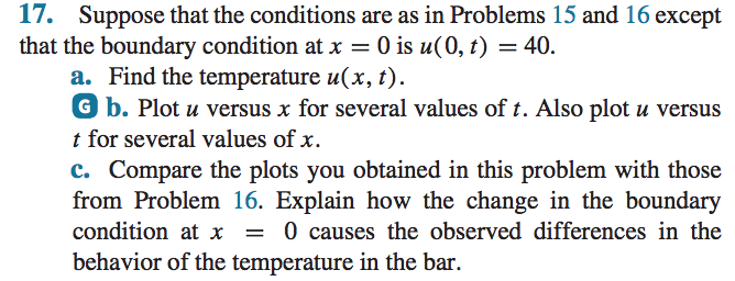 17. Suppose that the conditions are as in Problems 15 | Chegg.com