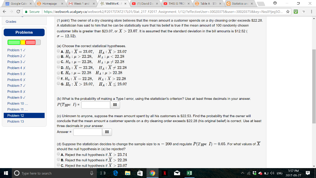 Solved Google Cale × (E Homepage × M Week 1 and WeB'YorKY × | Chegg.com