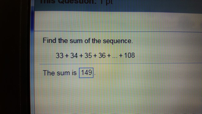 Solved Find the sum 46 +47 + 48 + 49.. + 108+ 109 The sum is | Chegg.com