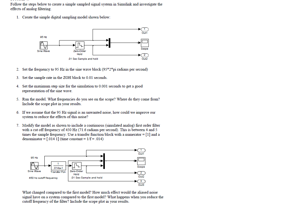Solved Follow the steps below to create a simple sampled | Chegg.com