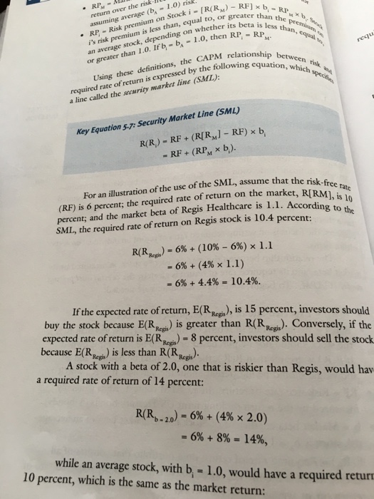 Solved Based on your review of the simple CAPM model | Chegg.com