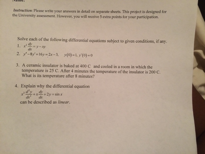 Solved Instruction: Please write your answers in detail on | Chegg.com