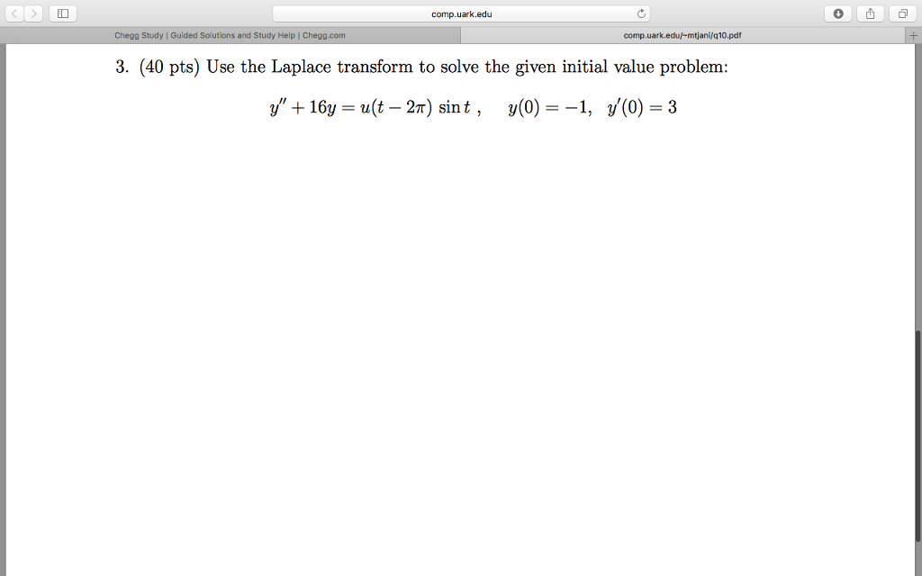 Solved comp.uark.edu 山 Chegg Study | Guided Solutions and | Chegg.com