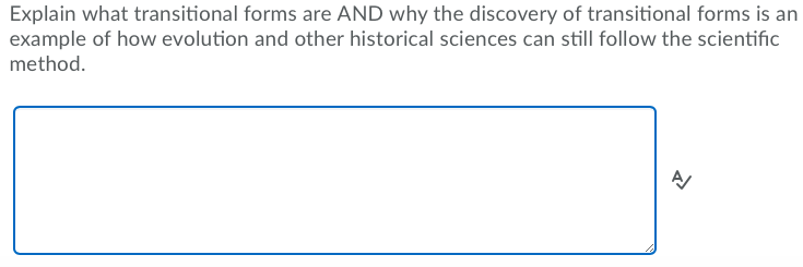 Solved Explain what transitional forms are AND why the | Chegg.com