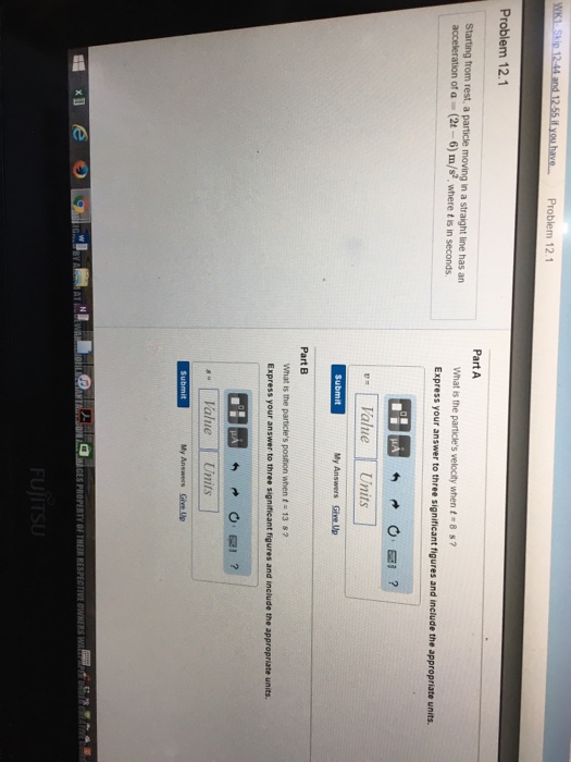 Solved Starting rest, a particle moving in a straight line | Chegg.com