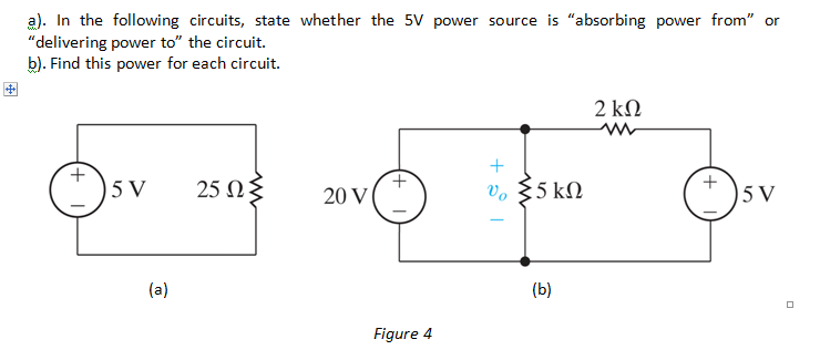 Solved A). State whether each circuit is either absorbing | Chegg.com