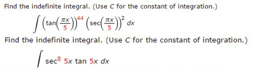 Solved Find the indefinite integral. (Use C for the constant | Chegg.com