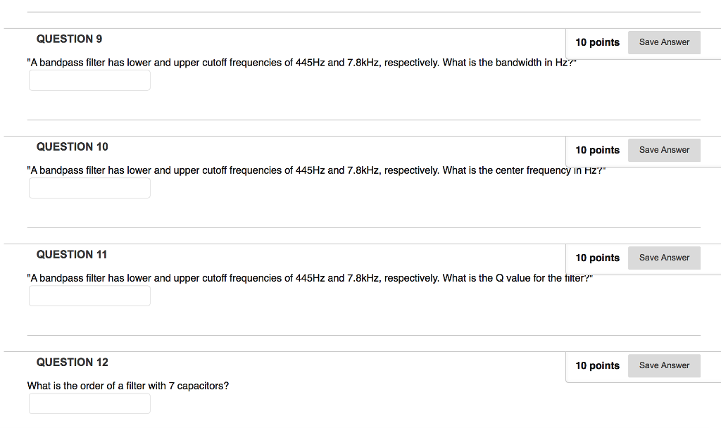 Solved QUESTION 9 10 points Save Answer Solved QUESTION 9 10 points Save Answer