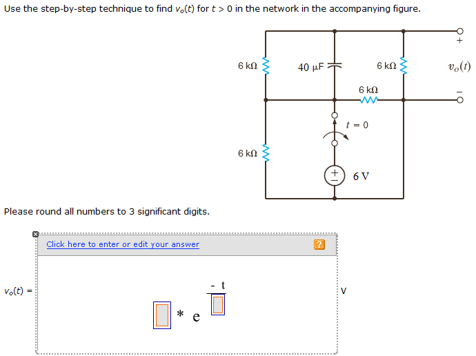 Solved Use the step-by-step technique to find vo(t) for t> 0 | Chegg.com