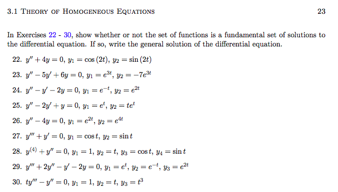 Solved 3.1 THEORY oF HOMOGENEOUS EQUATIONS 23 In Exercises | Chegg.com